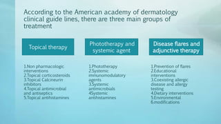 Treatment for atopic dermatitis | PPTX