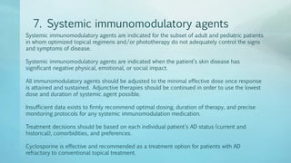 Treatment for atopic dermatitis | PPTX
