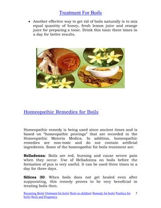 Treatment for boils | PDF