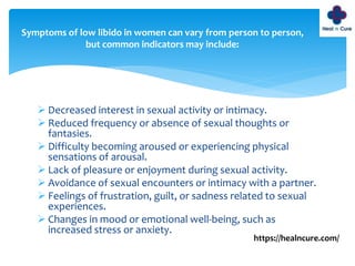 treatment for low libido in females Glenview | PPTX