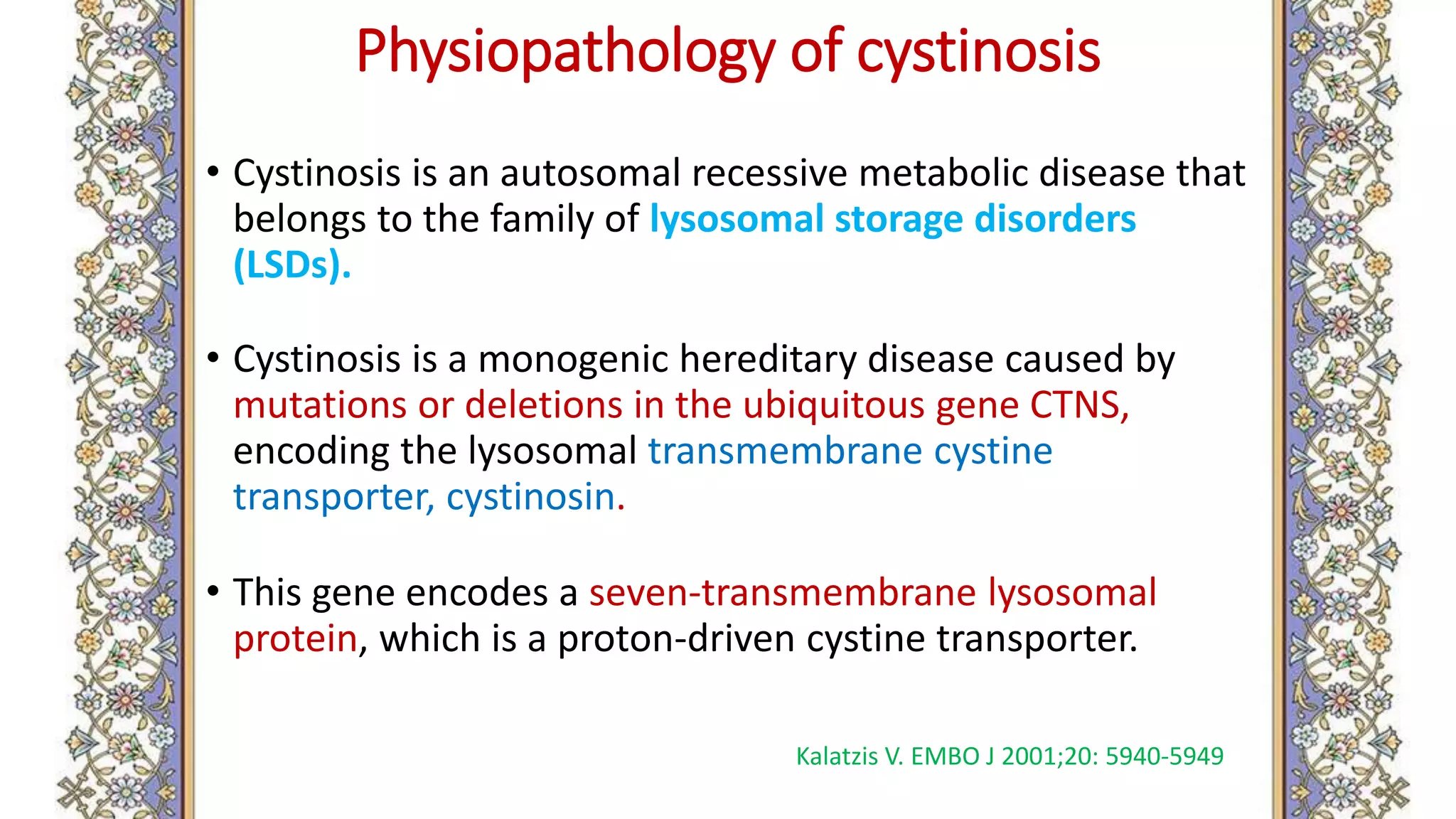 Treatment in cystinosis | PPT