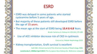 Treatment in cystinosis | PPT