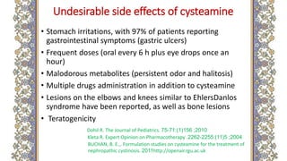 Treatment in cystinosis | PPT