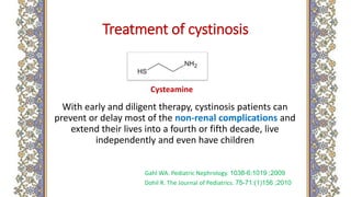 Treatment in cystinosis | PPT