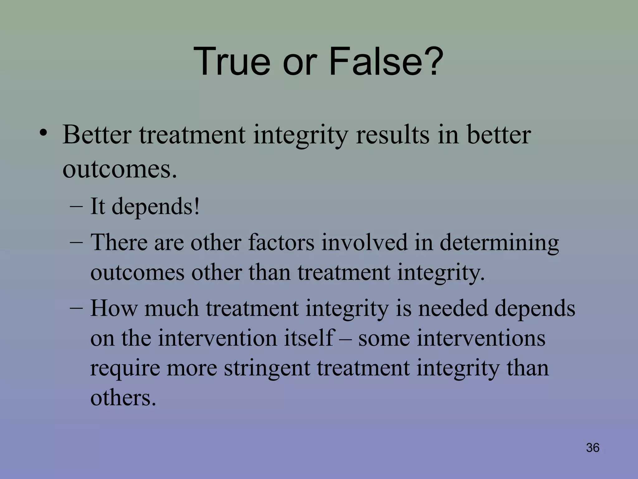 Treatment integrity DADD CEC | PPT