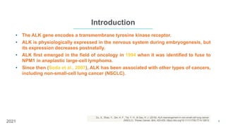 Treatment landscape of alk+ nsclc 12 november | PPTX