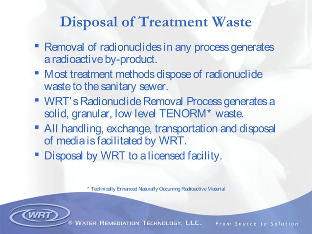 Treatment Methods For Radionuclide Removal | PPT | Chemistry | Science