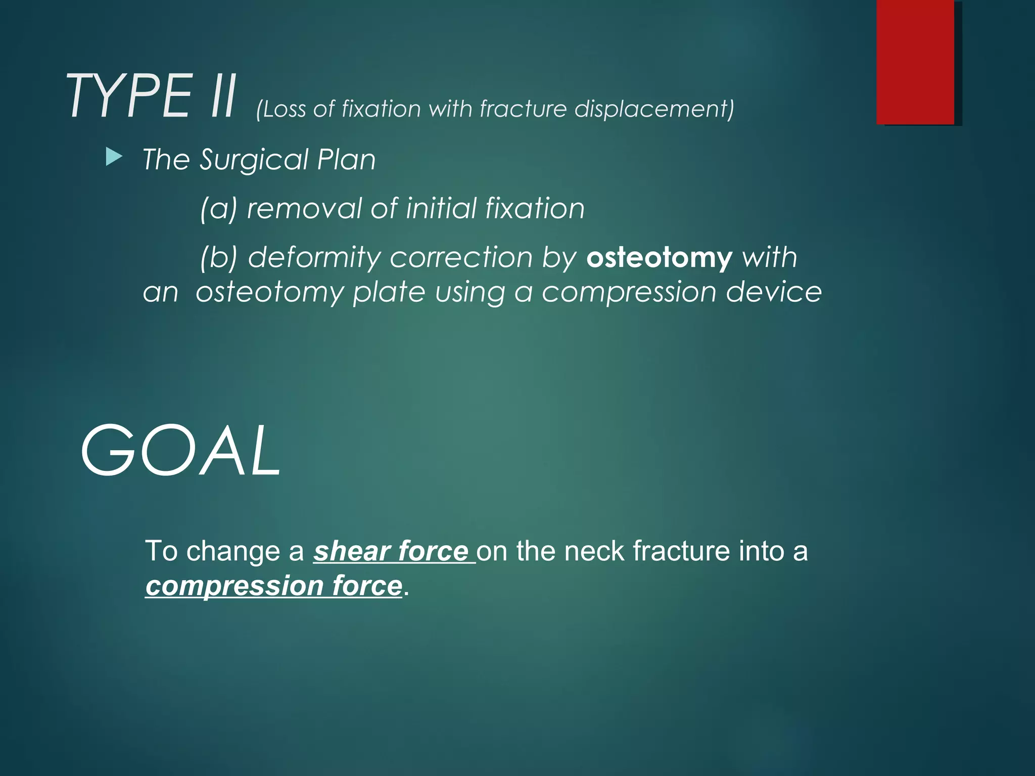 Treatment modality of non union fracture neck of femur | PPT