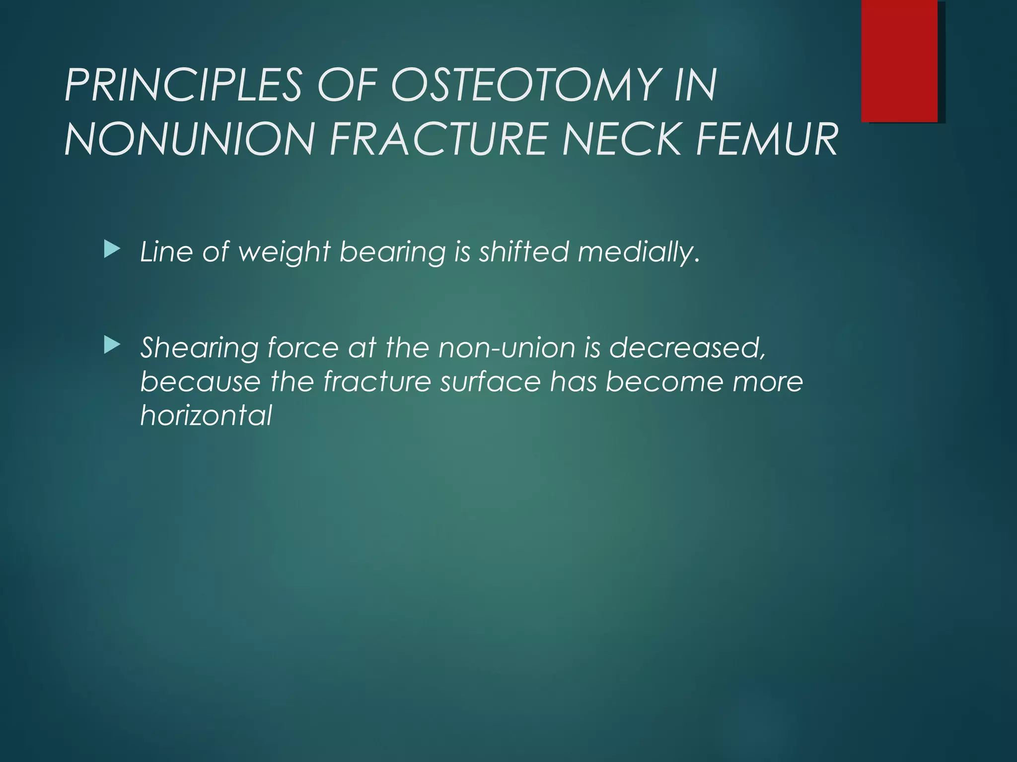 Treatment modality of non union fracture neck of femur | PPT