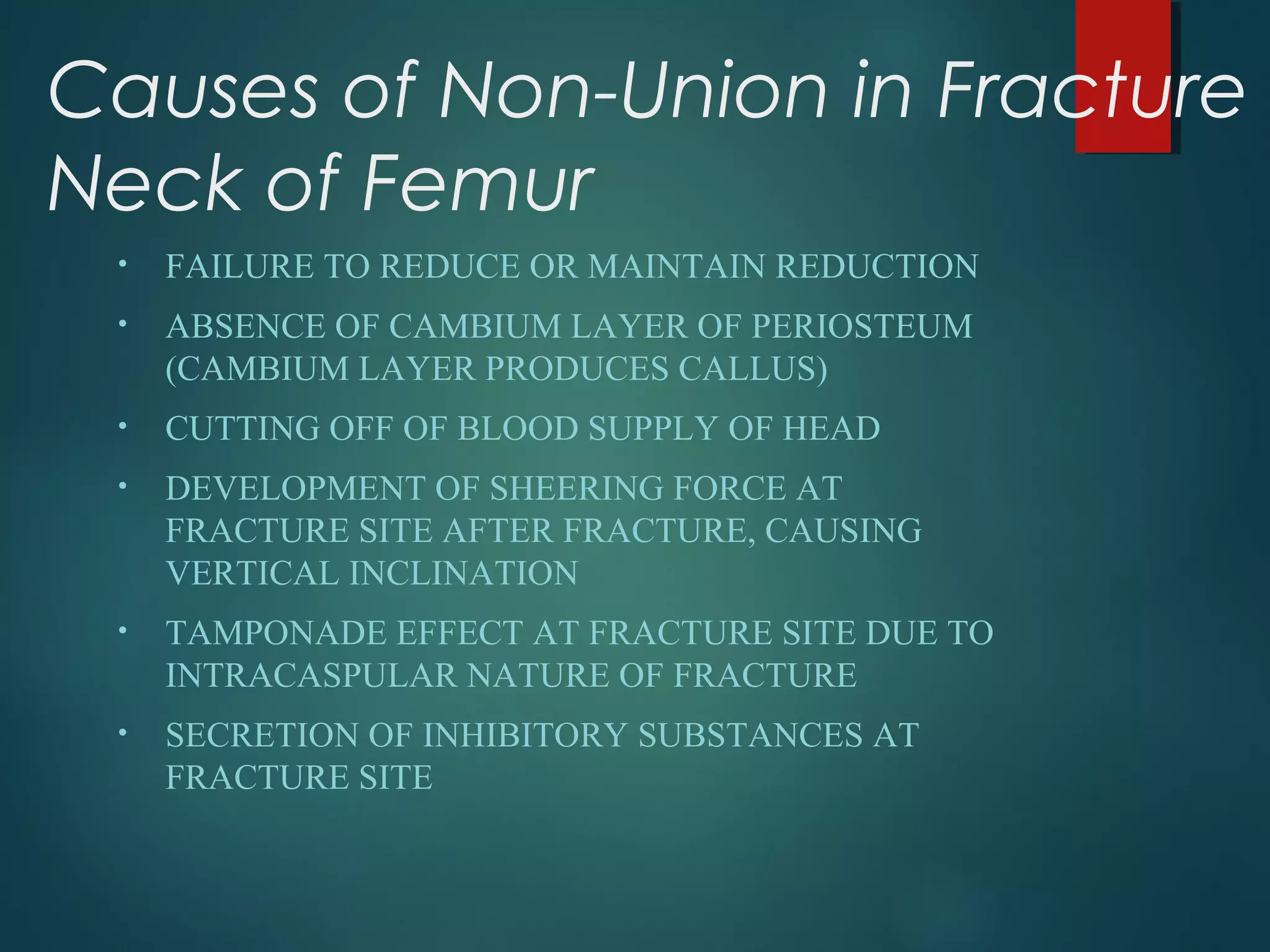 Treatment modality of non union fracture neck of femur | PPT