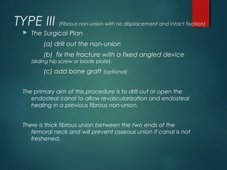 Treatment modality of non union fracture neck of femur | PPT