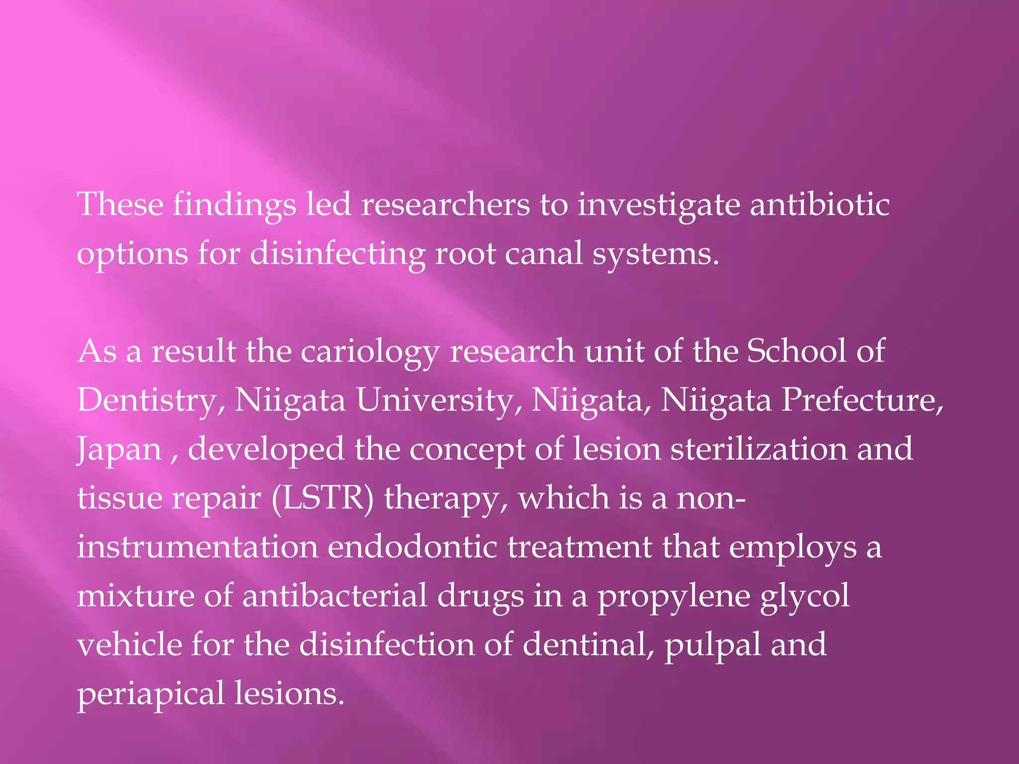 Treatment of abscessed primary molars utilizing lesion sterilization | PPTX