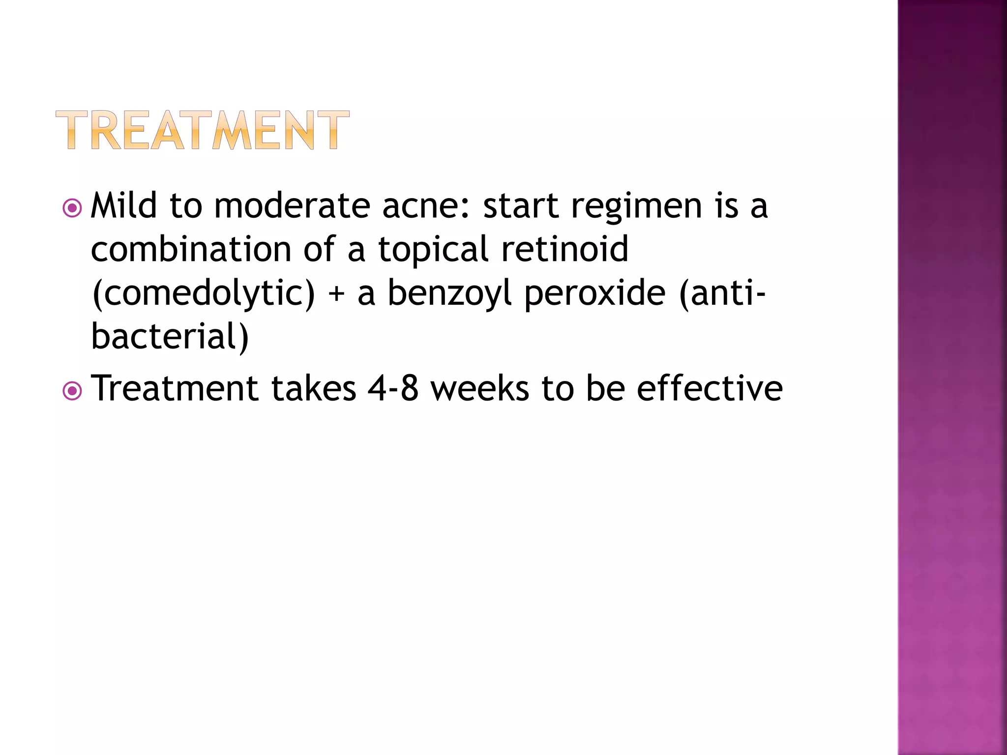 Treatment of acne vulgaris in general practice | PPTX