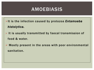 Treatment of amoebiasis & giardiasis | PPTX