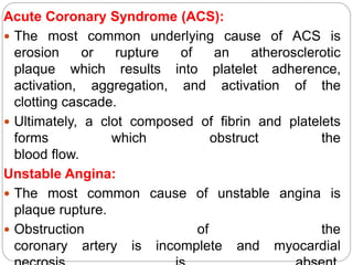 TREATMENT OF Angina and myocardial infarction.pptx