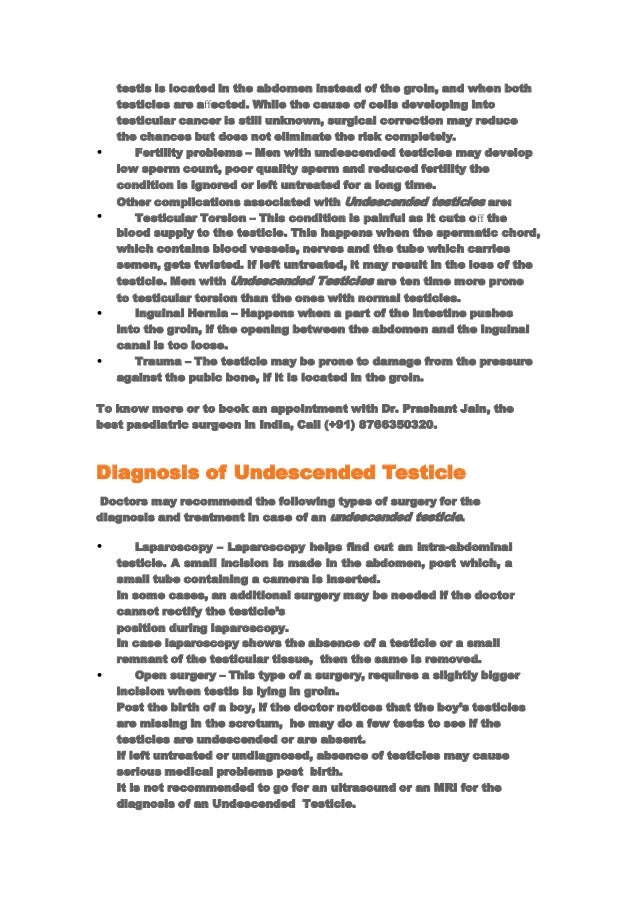Treatment of an Undescended Testicle In Delhi by Dr. Prashant Jain.pptx