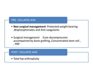 Treatment of avn of femoral head | PPTX