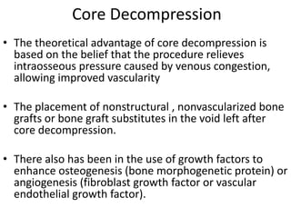 Treatment of avn of femoral head | PPTX