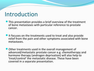 Treatment of bone metastases | PPT