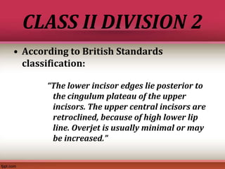 Treatment of class ii malocclusions | PPTX