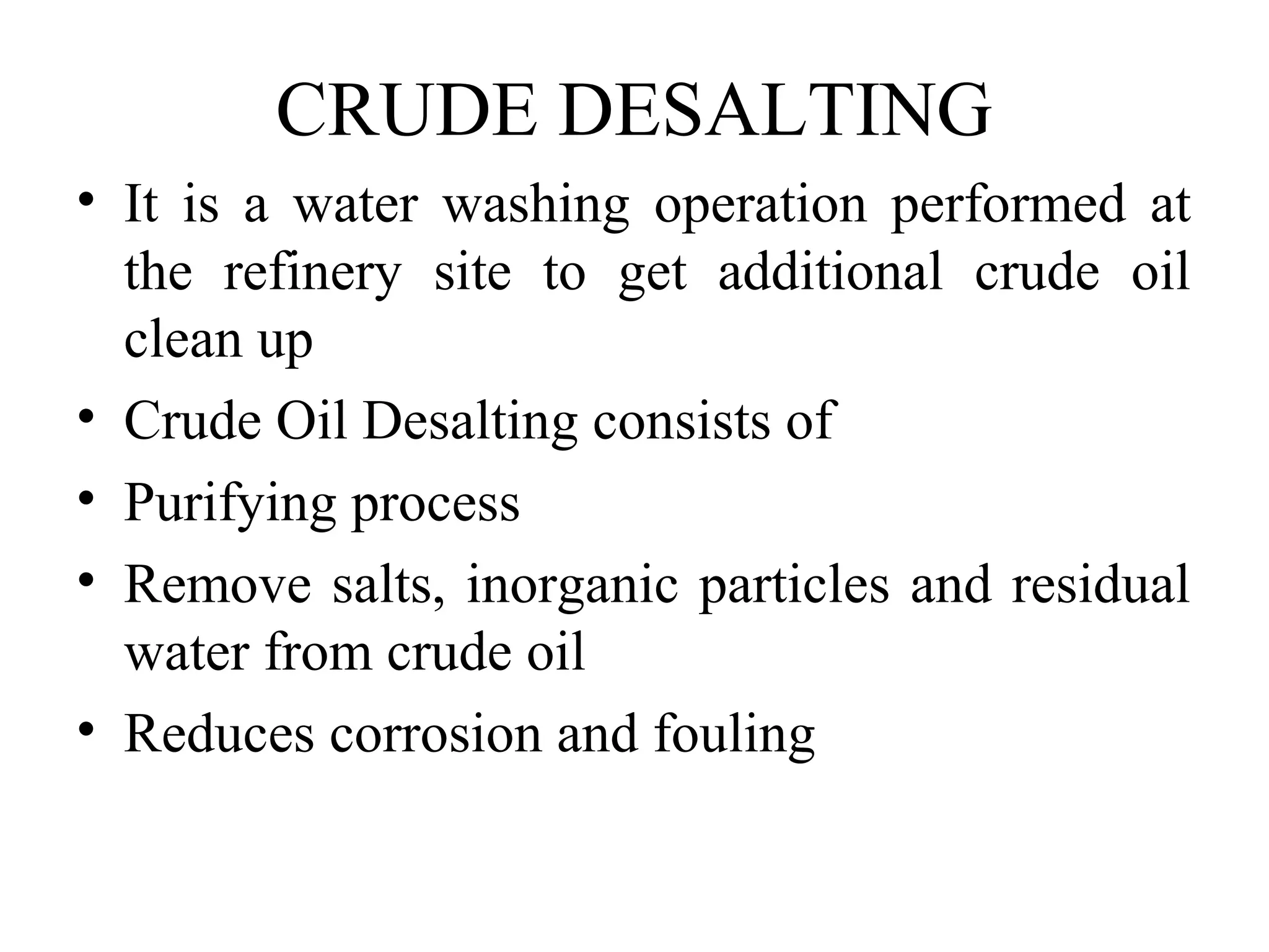 Treatment of crude oils | PPT