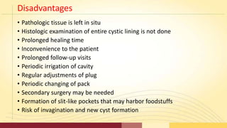 Treatment of cysts | PPTX