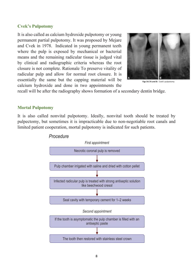 Treatment of deep caries and pulp exposure | PDF