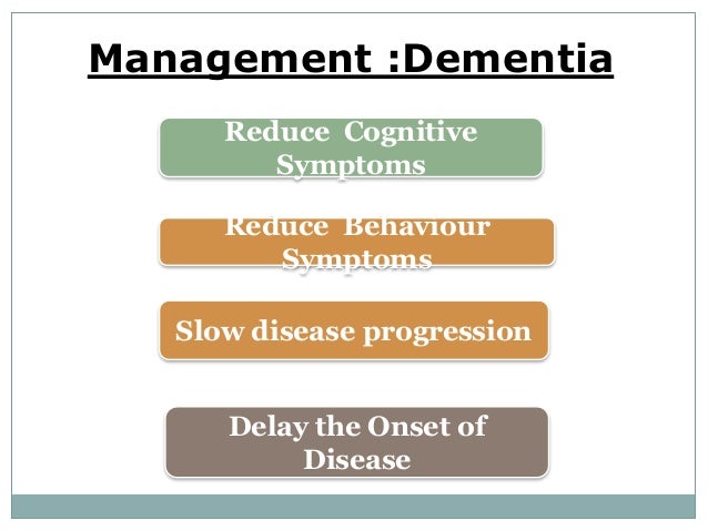 Treatment of dementia