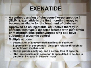Treatment of diabetes mellitus | PPT