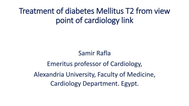 Treatment of diabetes mellitus t2 samir rafla | PPT