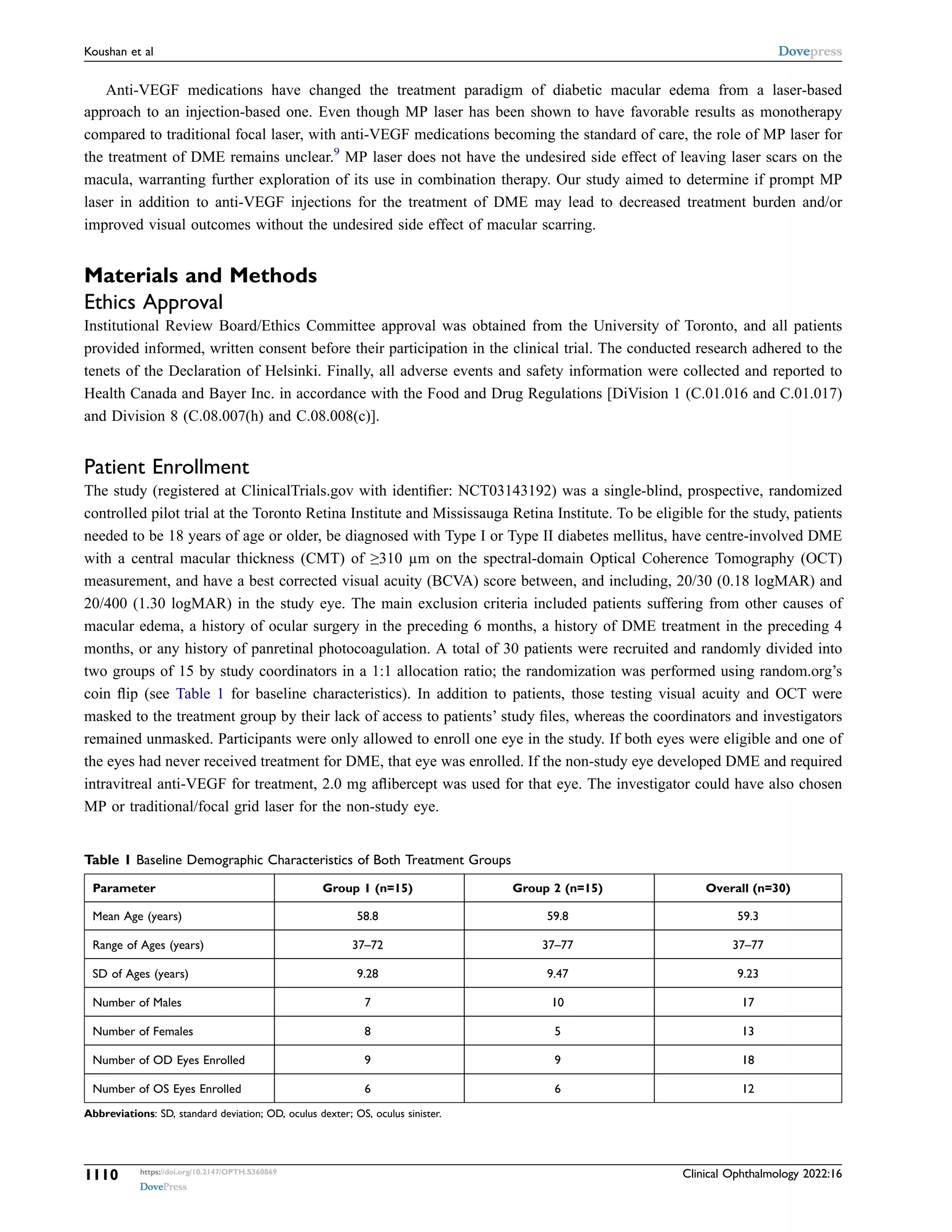Treatment of Diabetic Macular Edema with Aflibercept and Micropulse ...