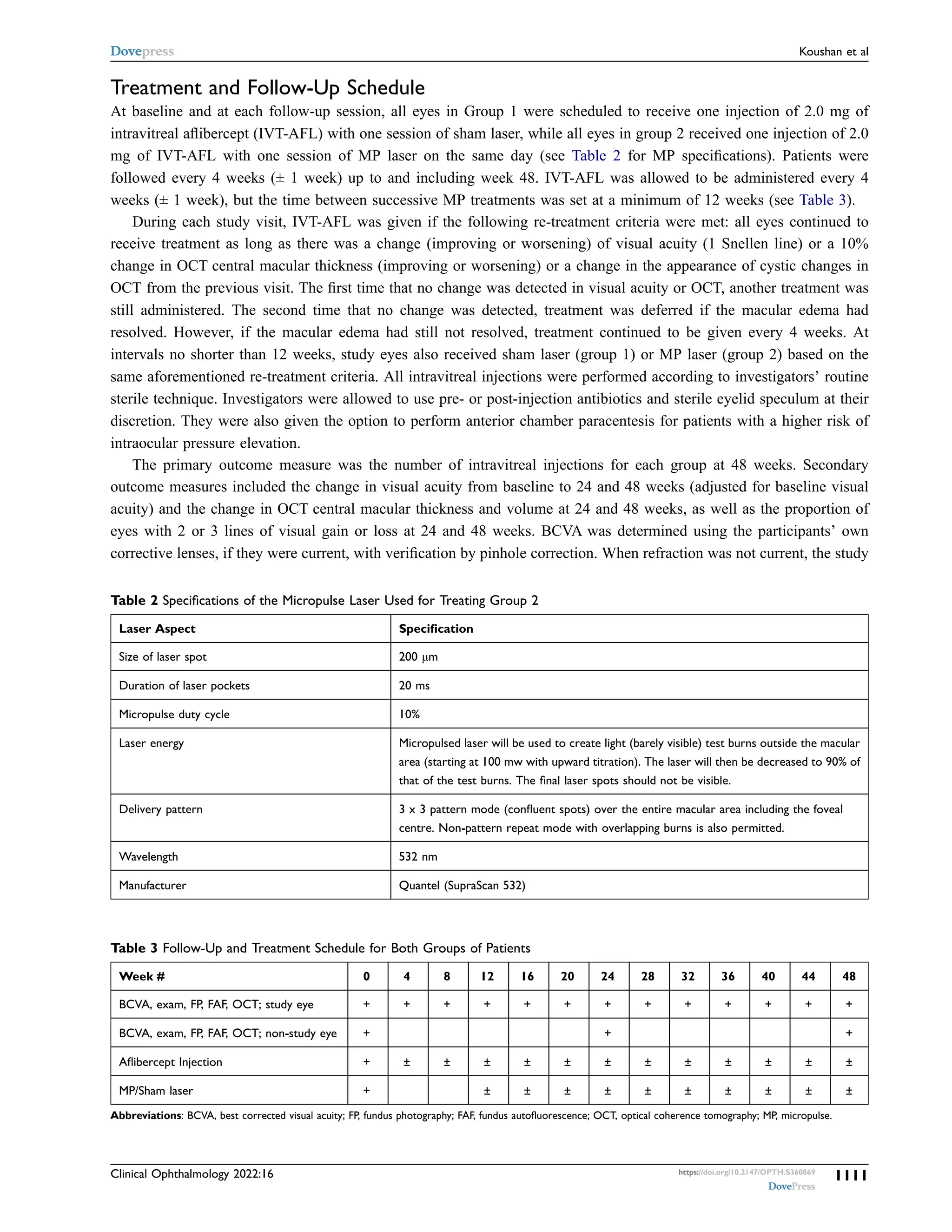 Treatment of Diabetic Macular Edema with Aflibercept and Micropulse ...