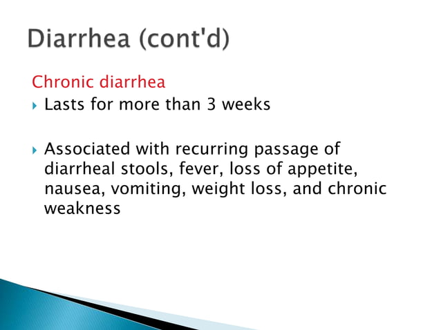 Treatment of diarrhea | PPTX | Digestive Disorders | Diseases and Conditions