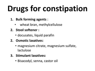 TREATMENT OF DIARRHEA & CONSTIPATION | PPTX