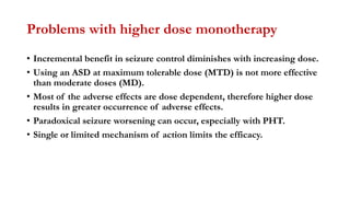 Treatment of epilepsy polytherapy vs monotherapy | PPTX