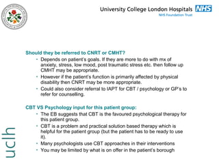 Treatment of functional neurological symptoms - Sue Humblestone and ...