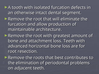 Treatment of furcation involvement.pptn iii | PPT
