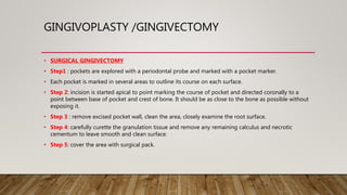 Treatment of gingival enlargement | PPTX