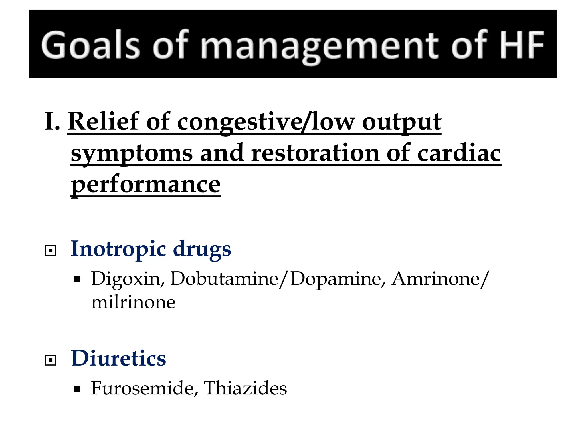 Drugs used for the Treatment of Heart failure | PPT