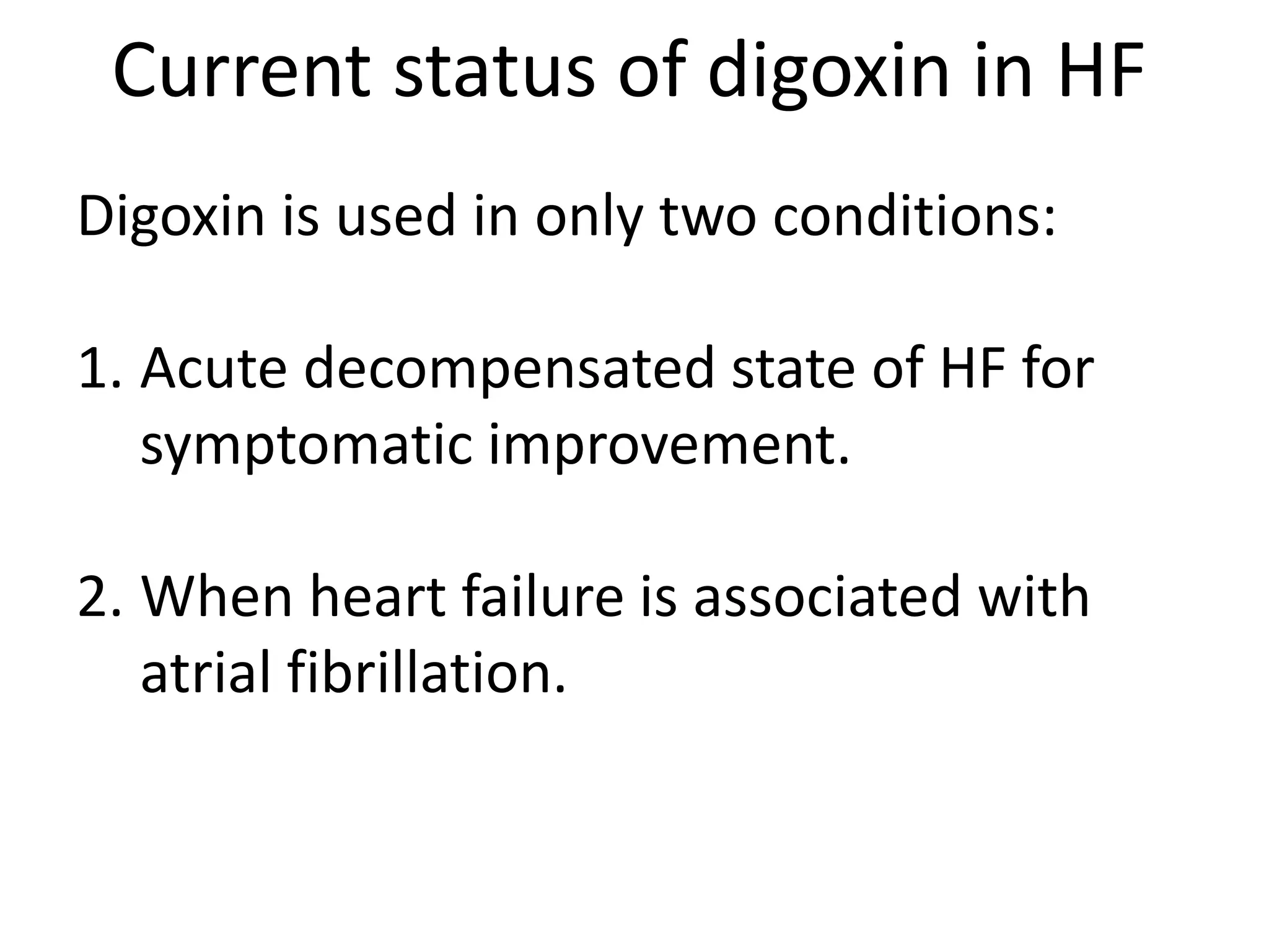 Drugs used for the Treatment of Heart failure | PPT