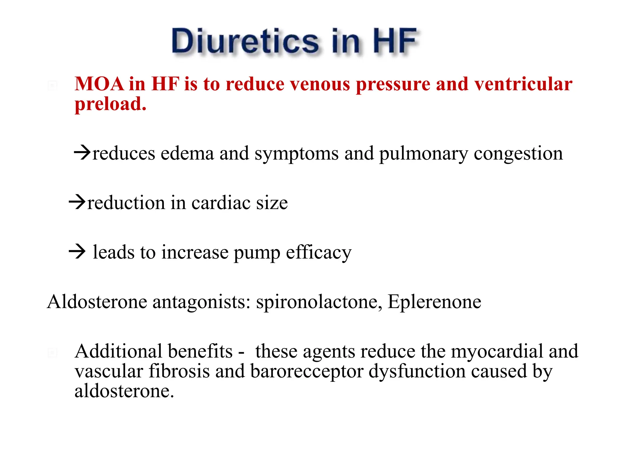 Drugs used for the Treatment of Heart failure | PPT