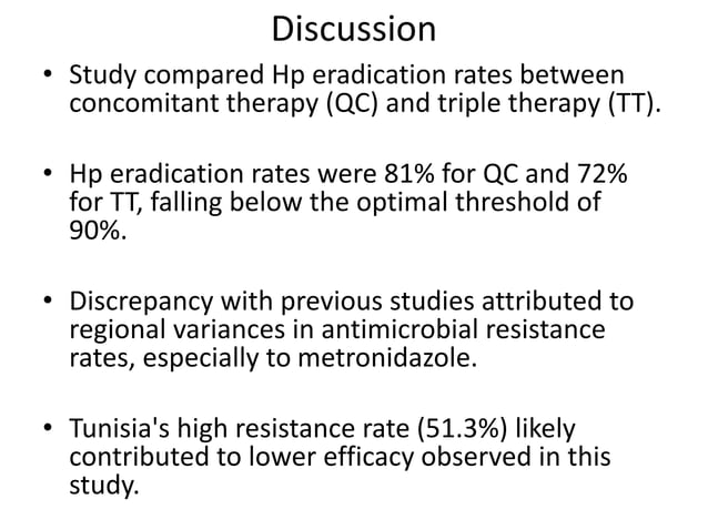 Treatment of Helicobacter pylori infection 14‐day concomitant quadruple ...