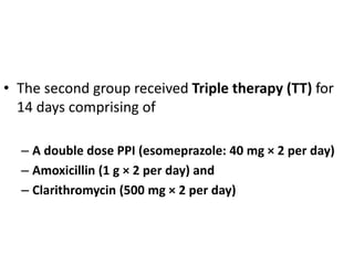 Treatment of Helicobacter pylori infection 14‐day concomitant quadruple ...