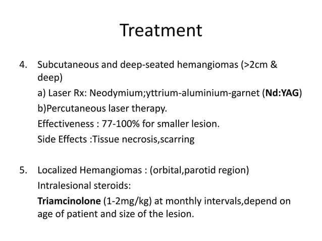 Treatment of Hemangioma | PPTX