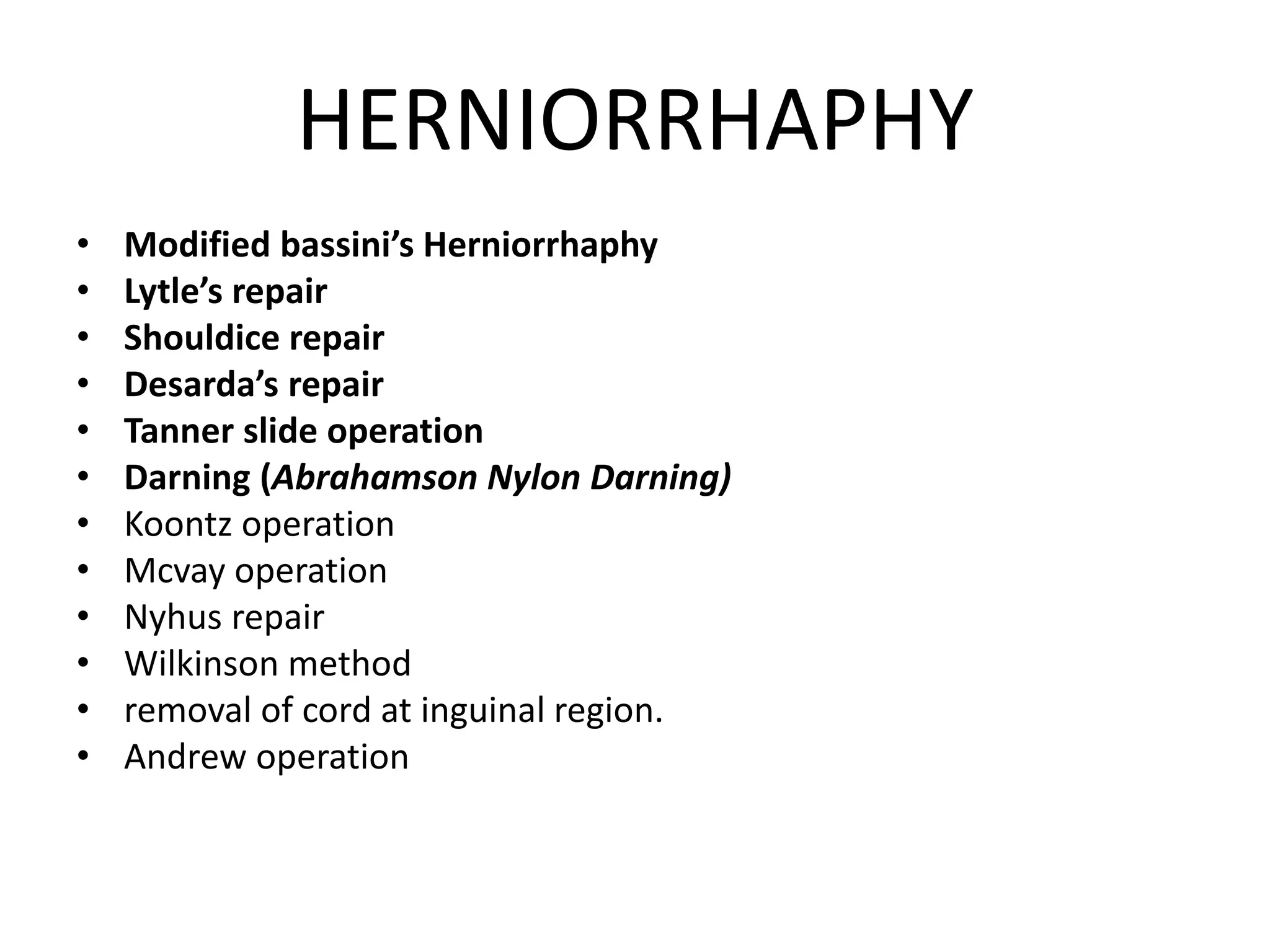 TREATMENT AND MANAGEMENT OF HERNIA | PPTX