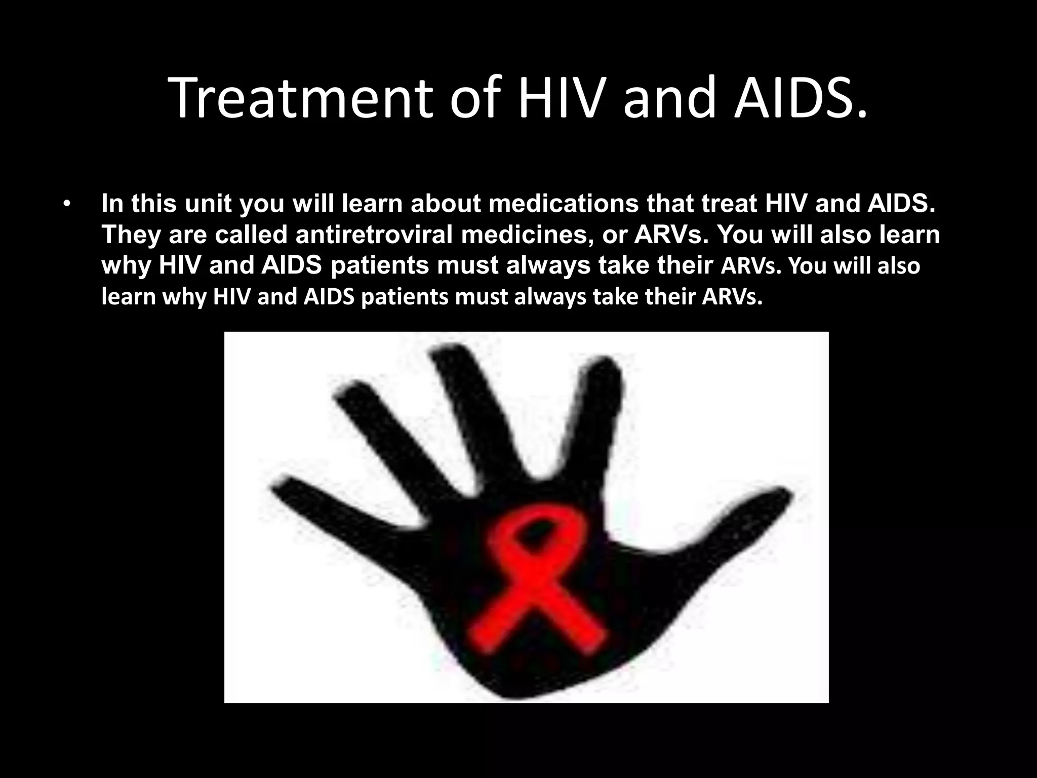 Treatment of hiv and aids | PPTX