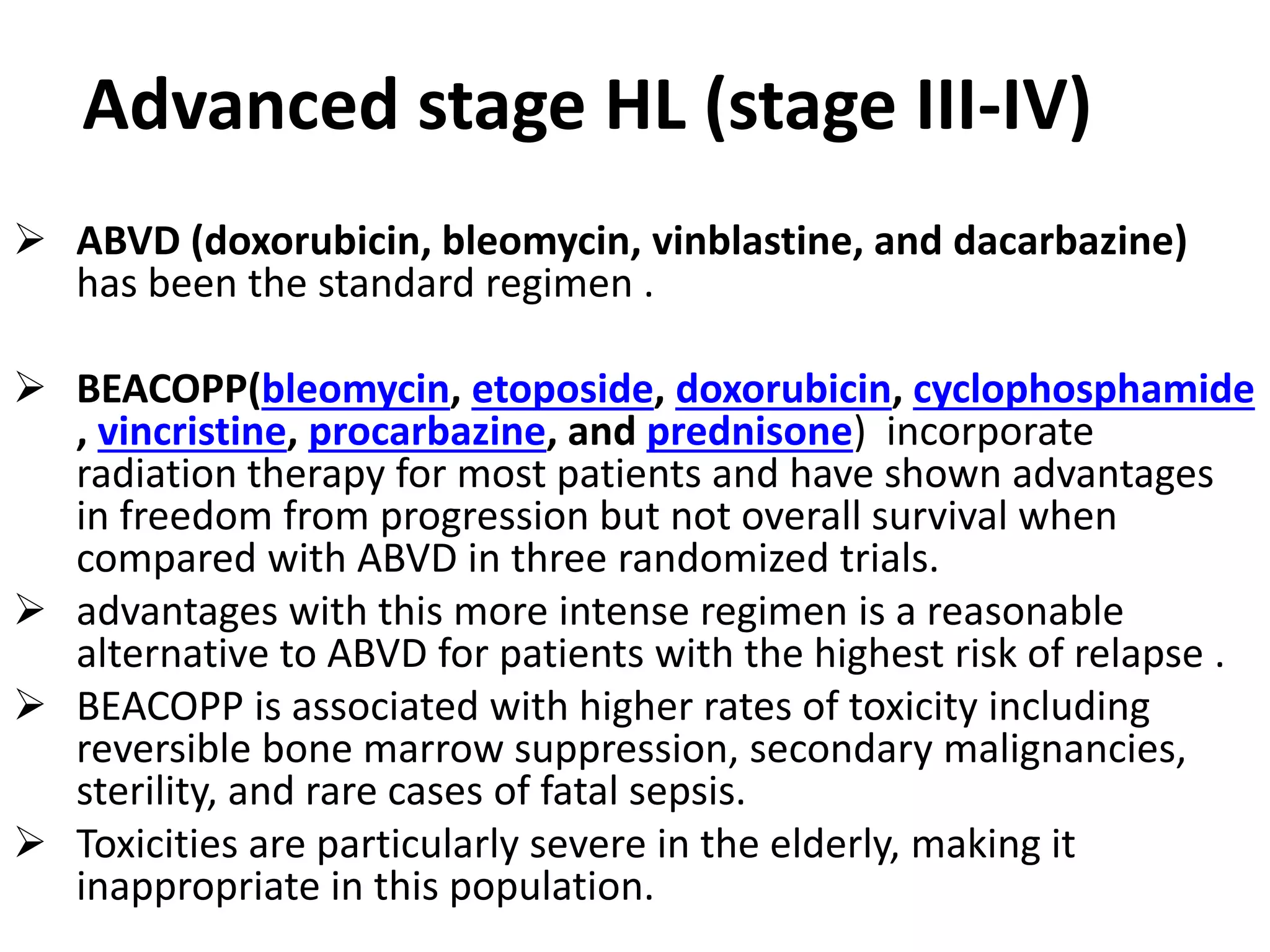 Treatment of hodgkin lymphoma | PPTX