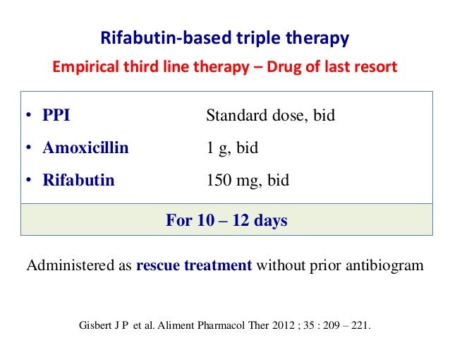 Treatment of Helicobacter pylori infection - Maastricht IV/ Florence