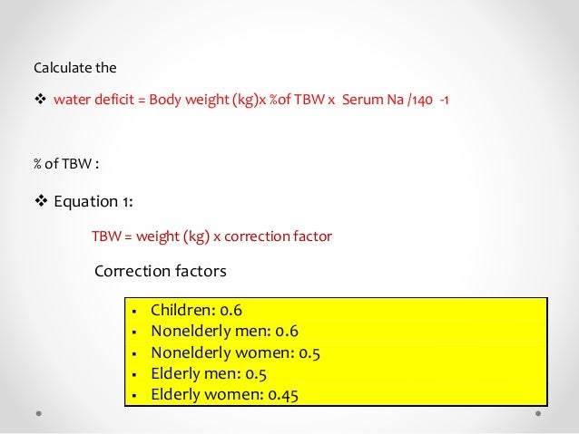 Treatment of hypernatremia