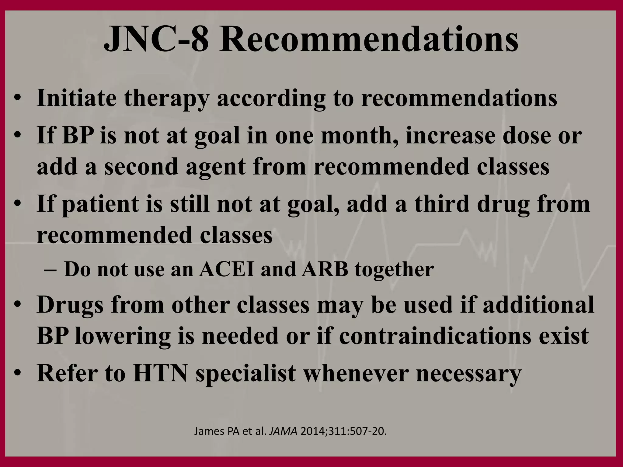 Treatment of Hypertension YAKES.ppt | Heart and Cardiovascular Diseases ...